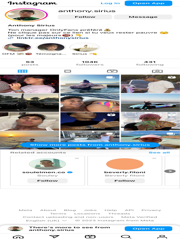 Anthony Sirius (@anthony - Sirius) - Instagram Photos and Videos | PDF