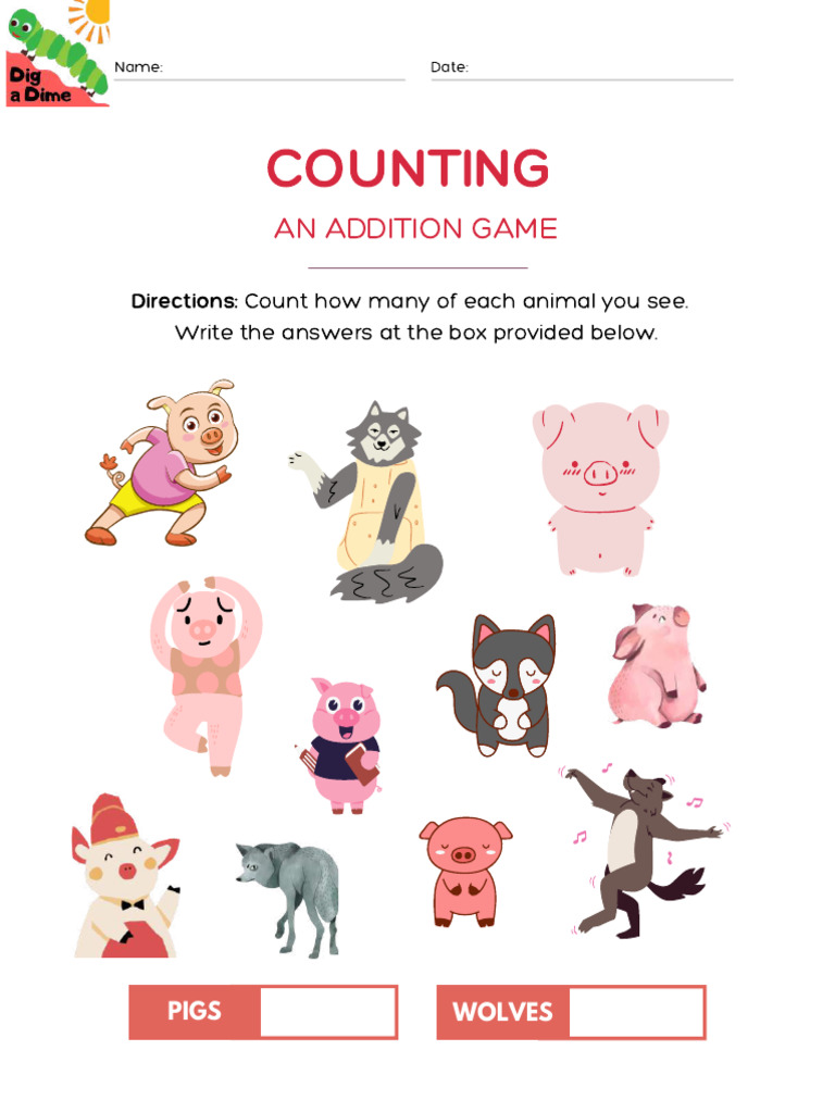 Three Little Pigs Counting | PDF
