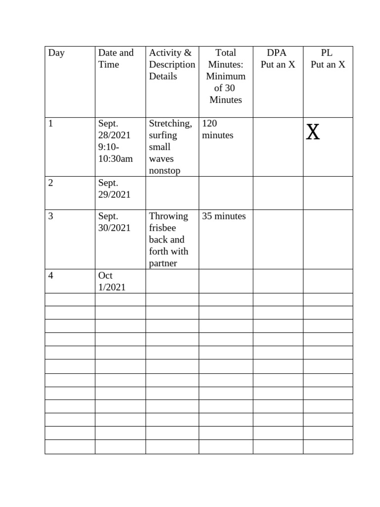 Physical Activity Journal | PDF