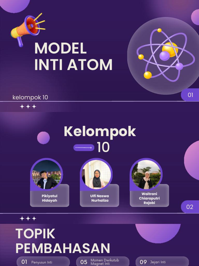 Fisika Modern Kelompok 10_Model Inti Atom | PDF