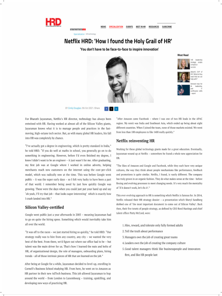 HRD Magazine Interview | PDF