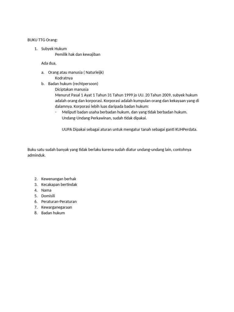 Buku Ttg Orang | PDF