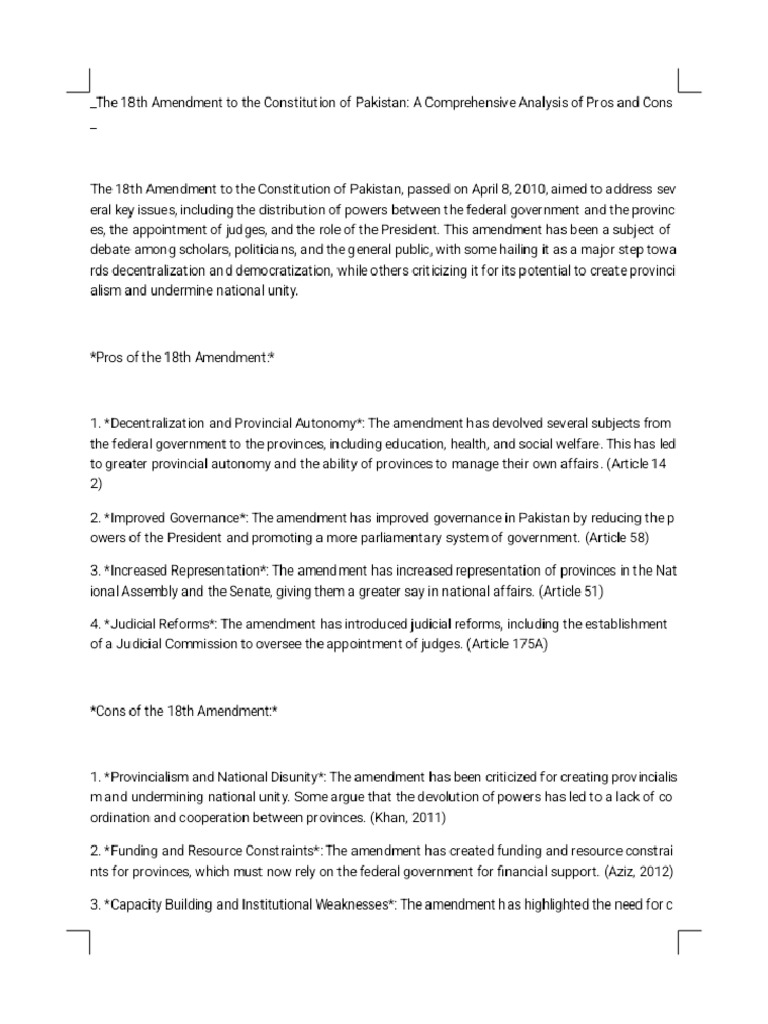 The 18th Amendment | PDF