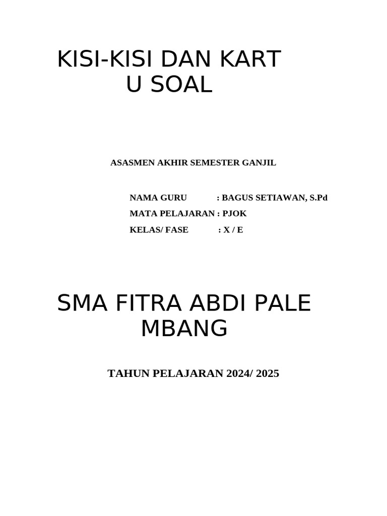 Cover Pts Pjok Fase e | PDF