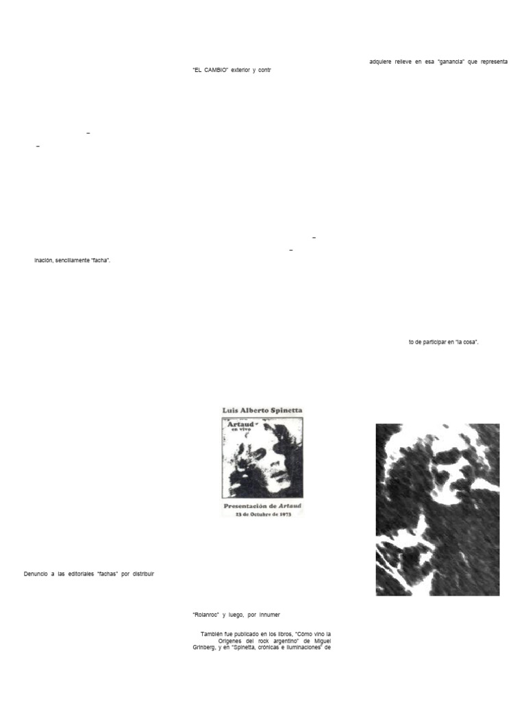 Nº3 L. A. Spinetta Manifiesto 1 | PDF