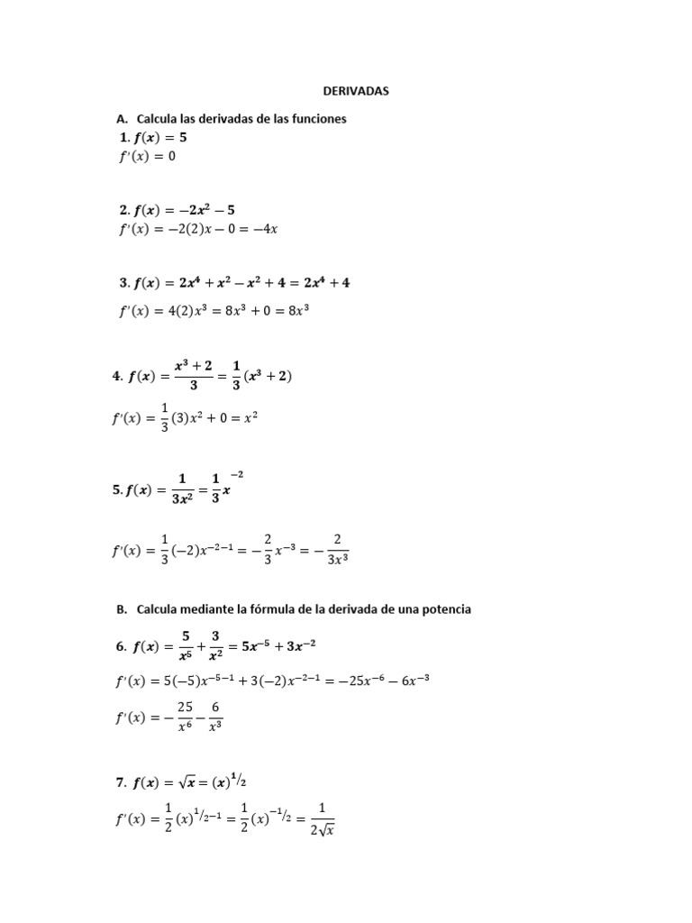 Ejer_derivadas | PDF