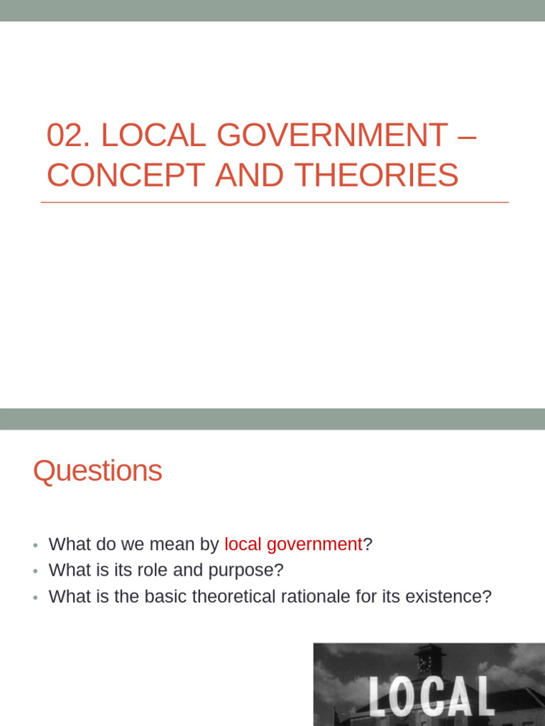 02 Local Govt Concept and Theories[1] | PDF | Democracy | Political ...