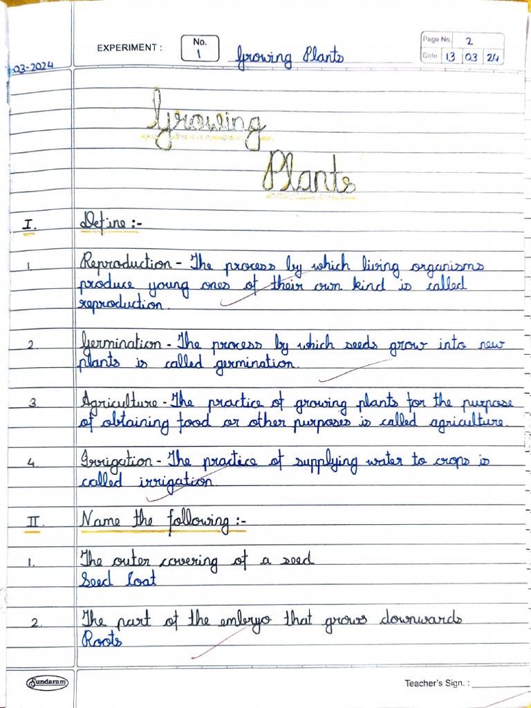 Growing plants | PDF