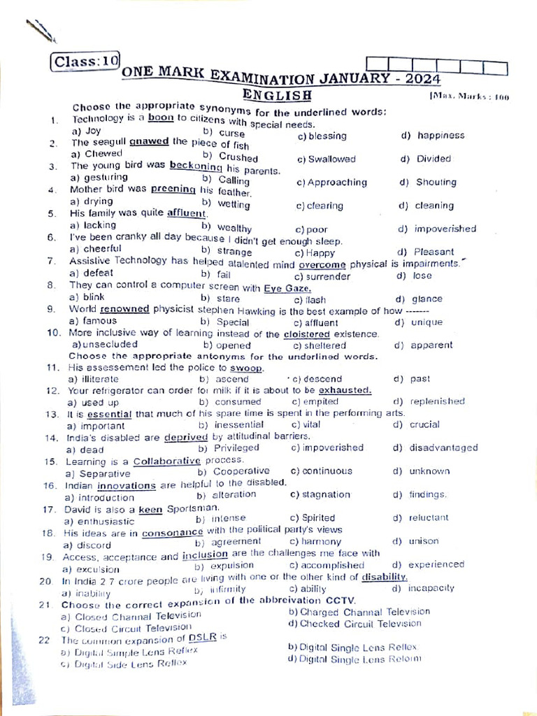 10th-English-1-Mark-Question-Paper-PDF-Download (3) | PDF