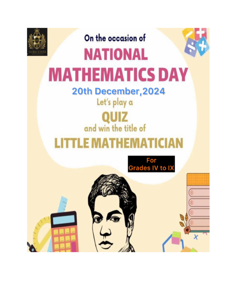 Sample mental maths questions class 7-9 (1) | PDF