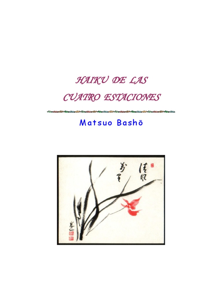 Basho Matsuo - Haiku de Las Cuatro Estaciones | Haiku | Zen