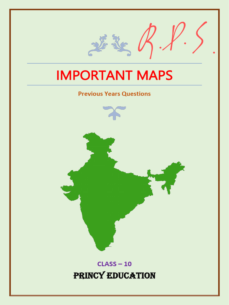 Class 10 SST Important Maps | PDF