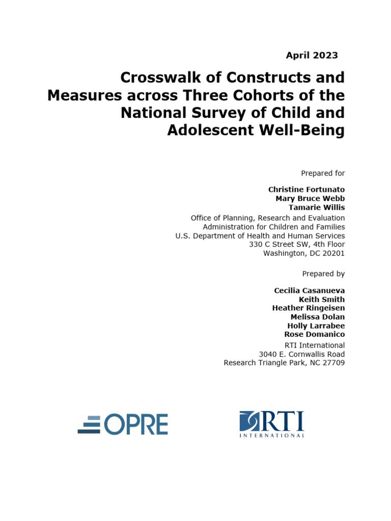 Crosswalk NSC Aw Construct Measure | PDF | Sexual Orientation ...
