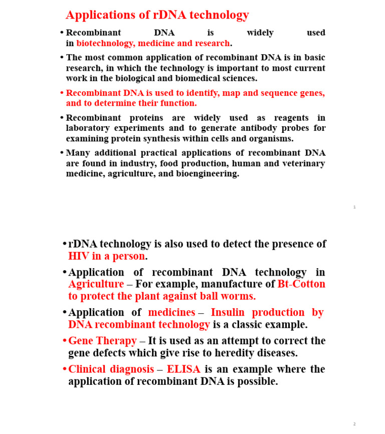 Applications of RDNA Technology | PDF