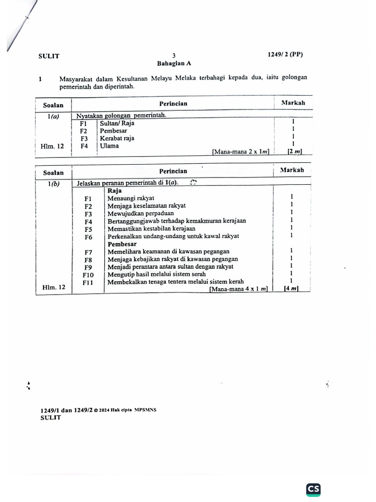 3. 2024 K1 & K2 SKEMA [NEG 9] | PDF