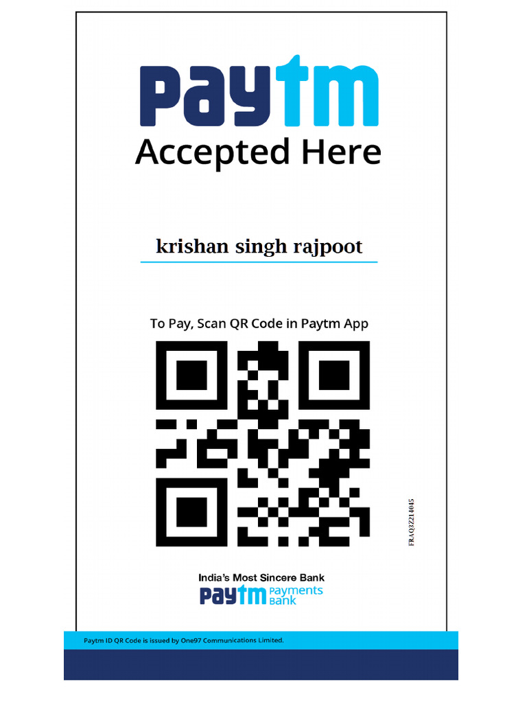 Pay TM QR Banner | PDF