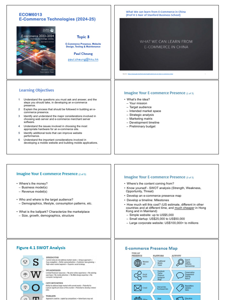 Topic03 E-Commerce Presence | PDF | Mobile App | Cache (Computing)