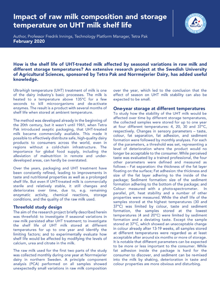 What Is The Maximal Shelf Life Of Uht Milk? – AVKIU