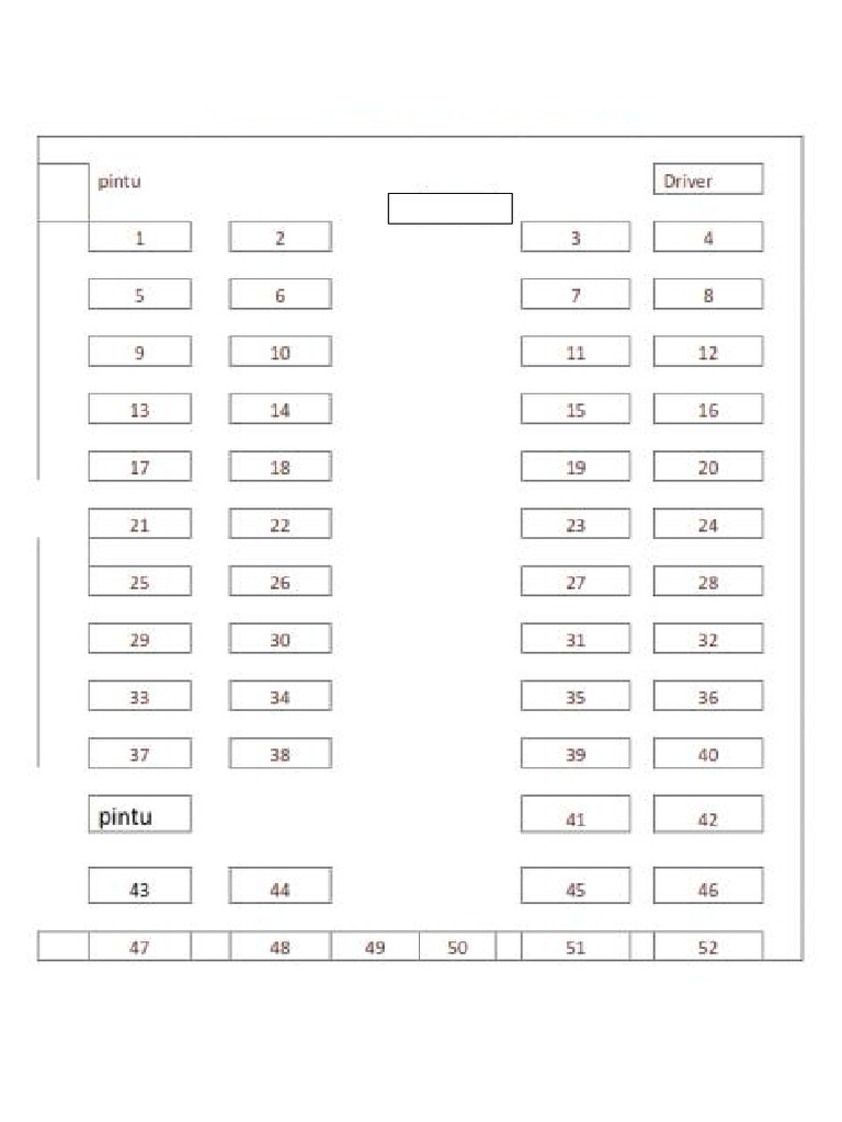 DENAH TEMPAT DUDUK BUS 1 | PDF