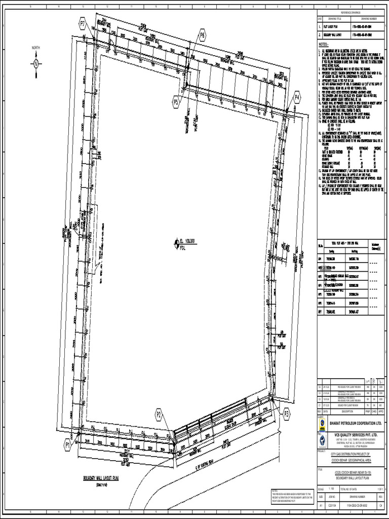 1104-CB02-CS-DR-6002 - Boundary Wall Layout-Rev-C4-Rev-C4 | PDF