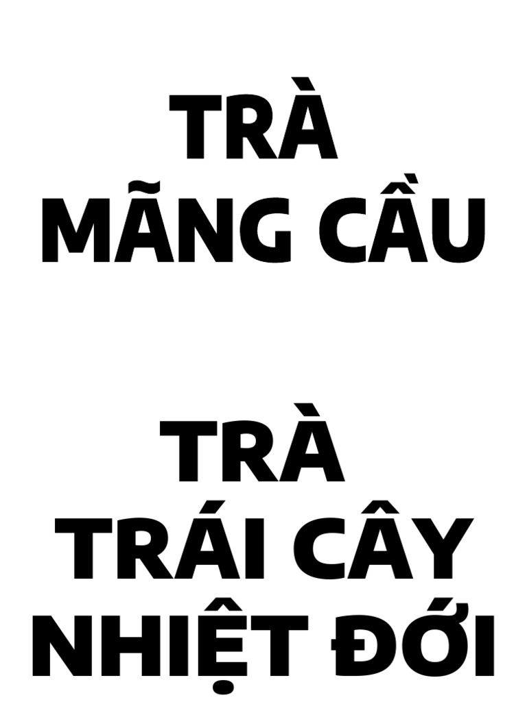 Trà MC, TC | PDF