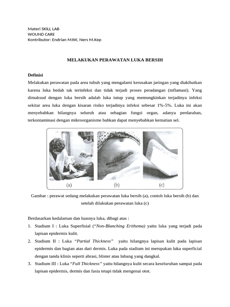 Sop Perawatan Luka | PDF
