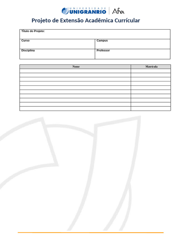 MODELO DE PROJETO II | PDF