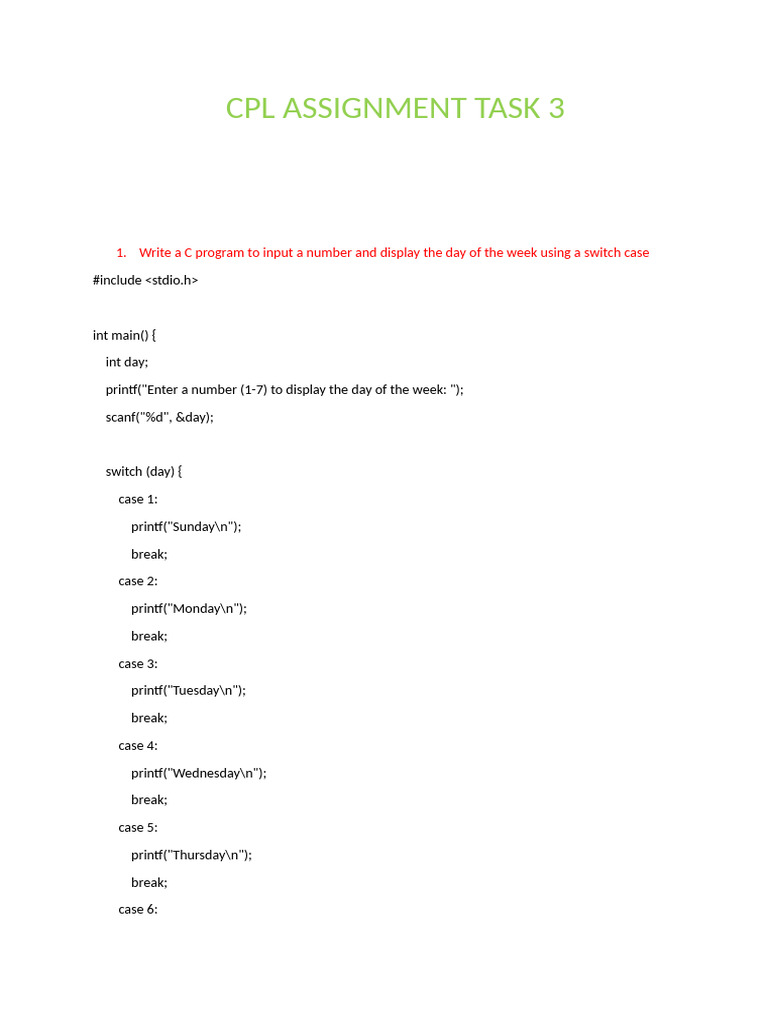 CPL ASSIGNMENT TASK 3 | PDF | Planets | Fahrenheit