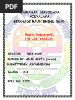The Last Lesson Summary, Explanation, Word Meanings Class 12 | PDF ...