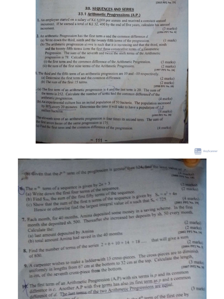 AP and GP Kcse Questions | PDF