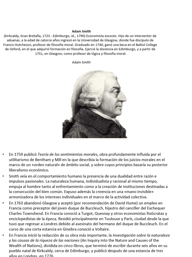 Adam Smith | PDF | Adam Smith | Riqueza