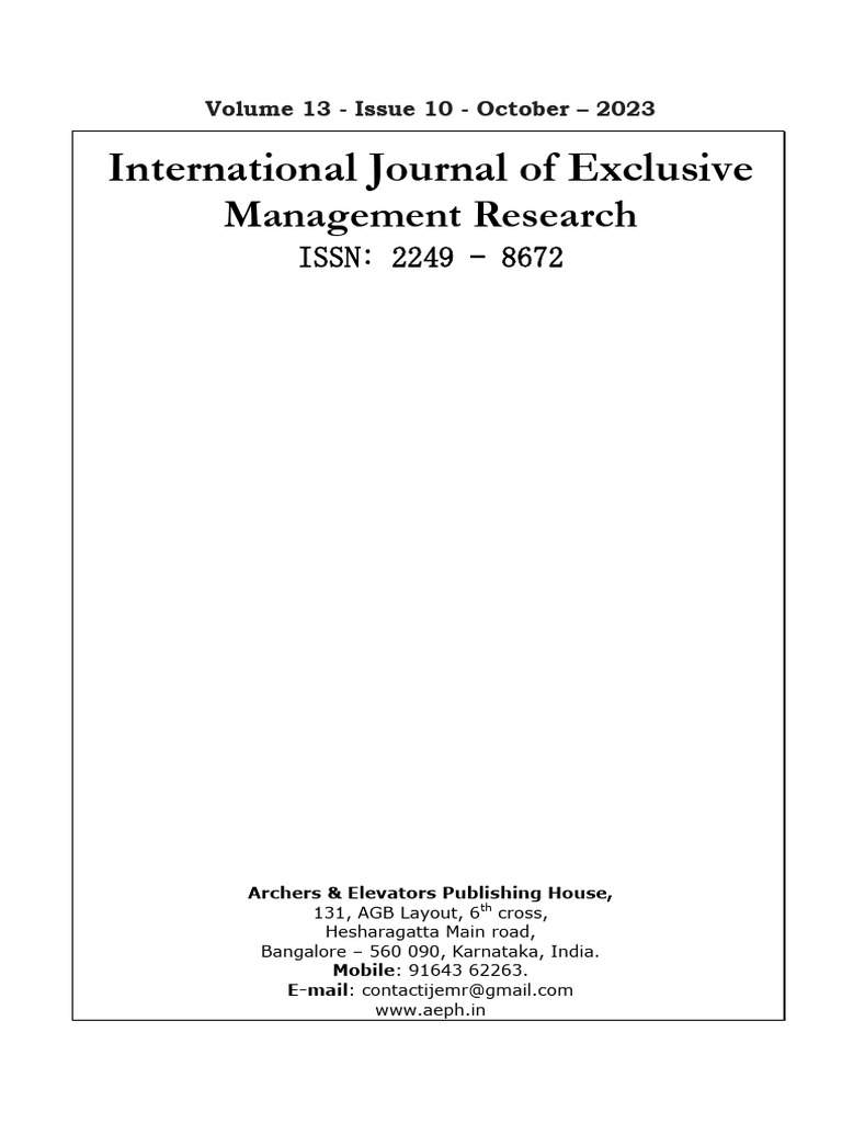 Volume 13 - IJEMR Journal | PDF | Banks | Beta (Finance)