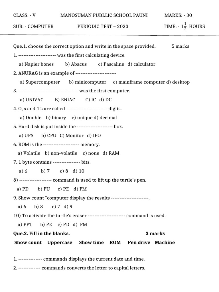5th | PDF | Computer Data Storage | Read Only Memory