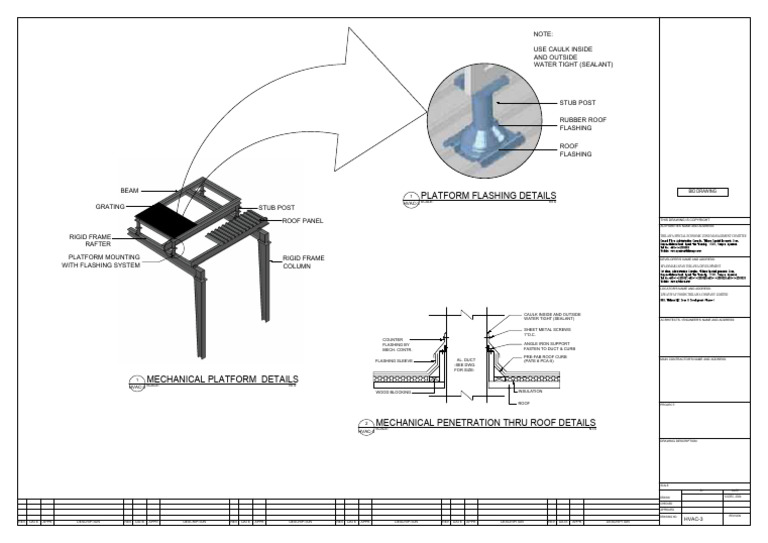 Me Thilawa Plant 03 Mech Platform Details | PDF | Roof | Building