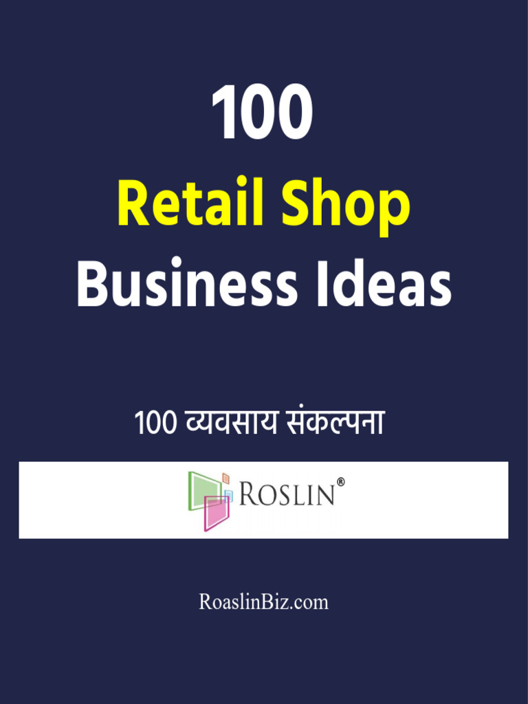 100 Retail Business Ideas (Roslin | PDF