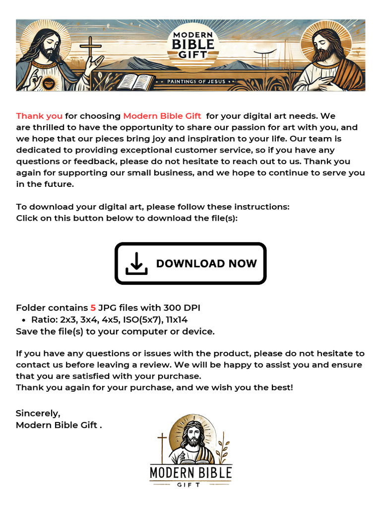Digital Art Download Instructions | PDF
