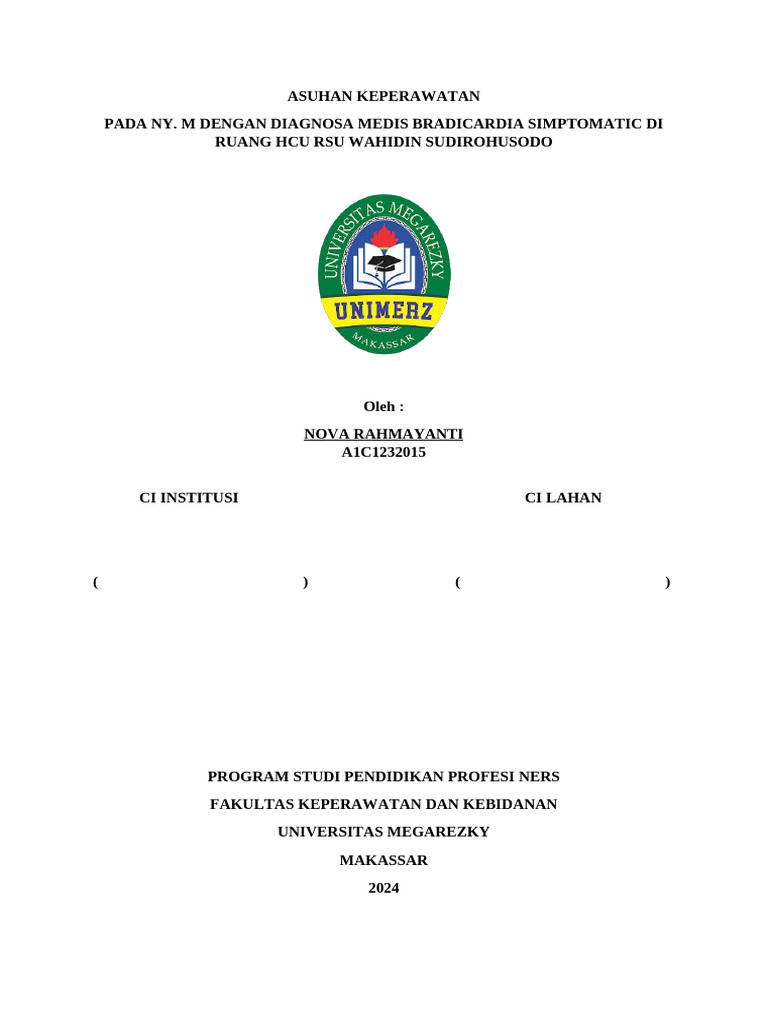 ASKEP BRADICARDIA SIMPTOMATIC HCU | PDF