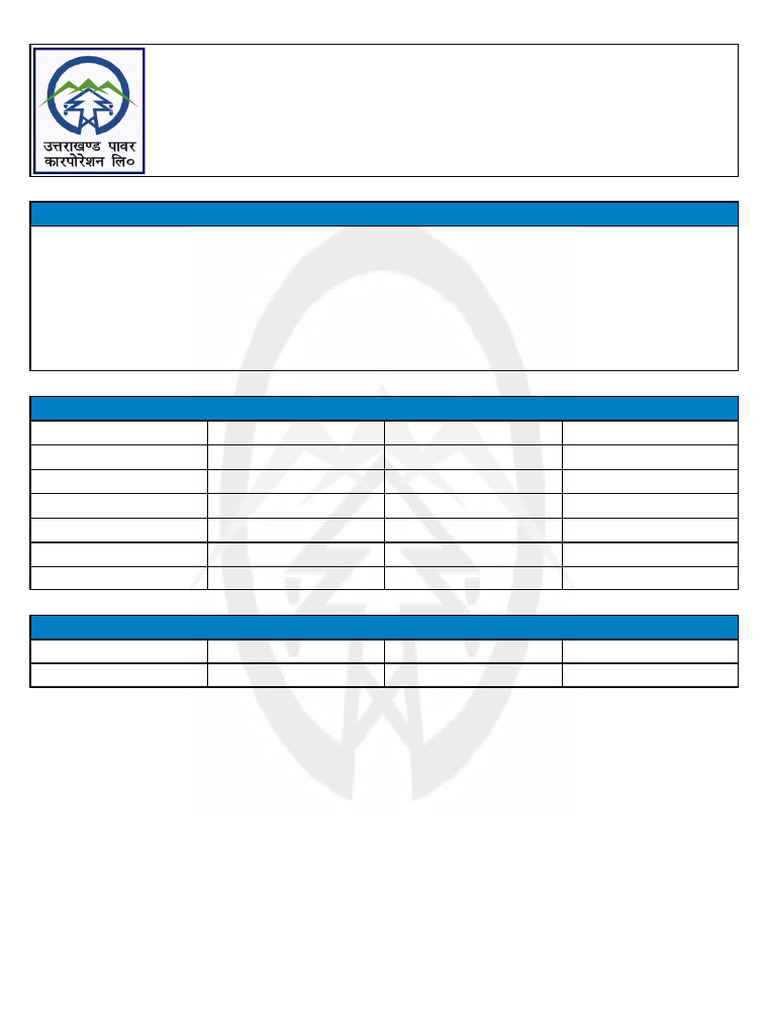 Uttarakhand Power Corporation Limited NSC Sealing Certificate | PDF