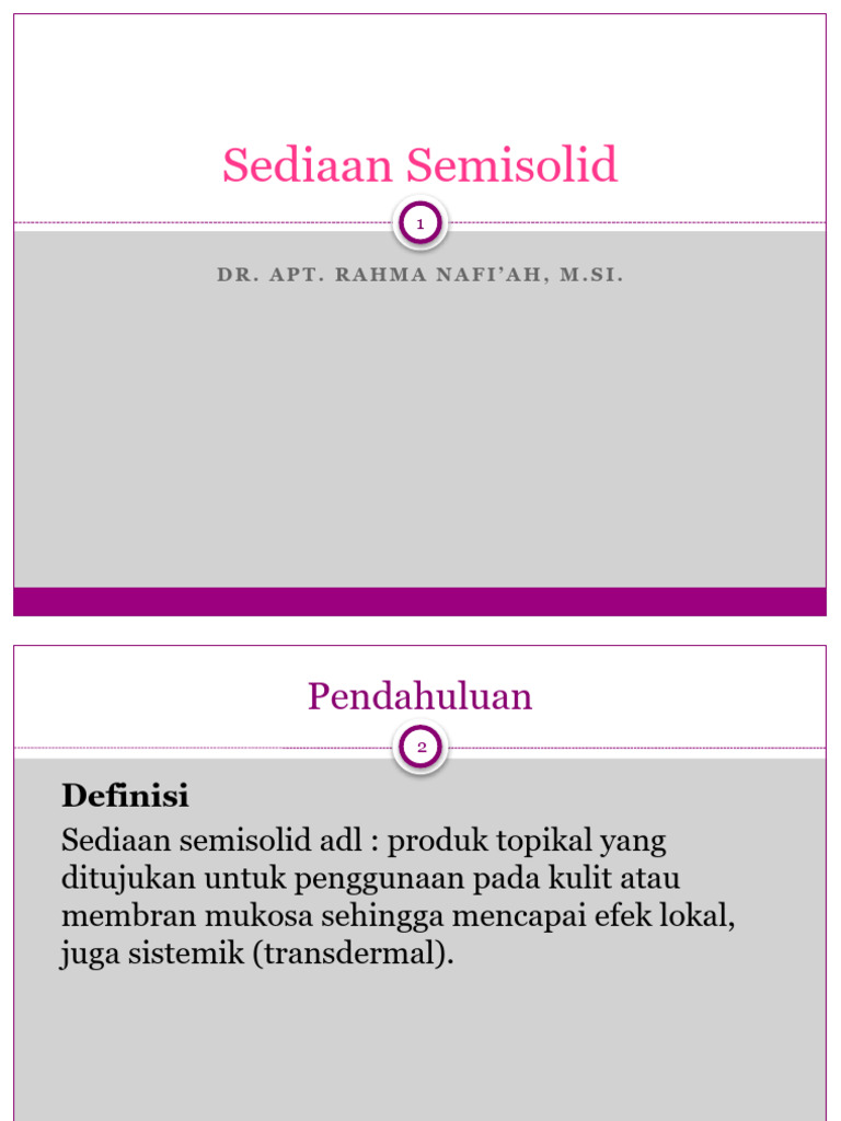 Sediaan Semisolid | PDF