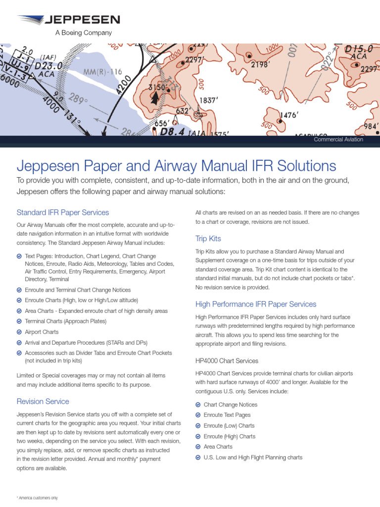 Jeppesen Paper Airway Manual IFR Solutions | PDF | Air Traffic Control ...