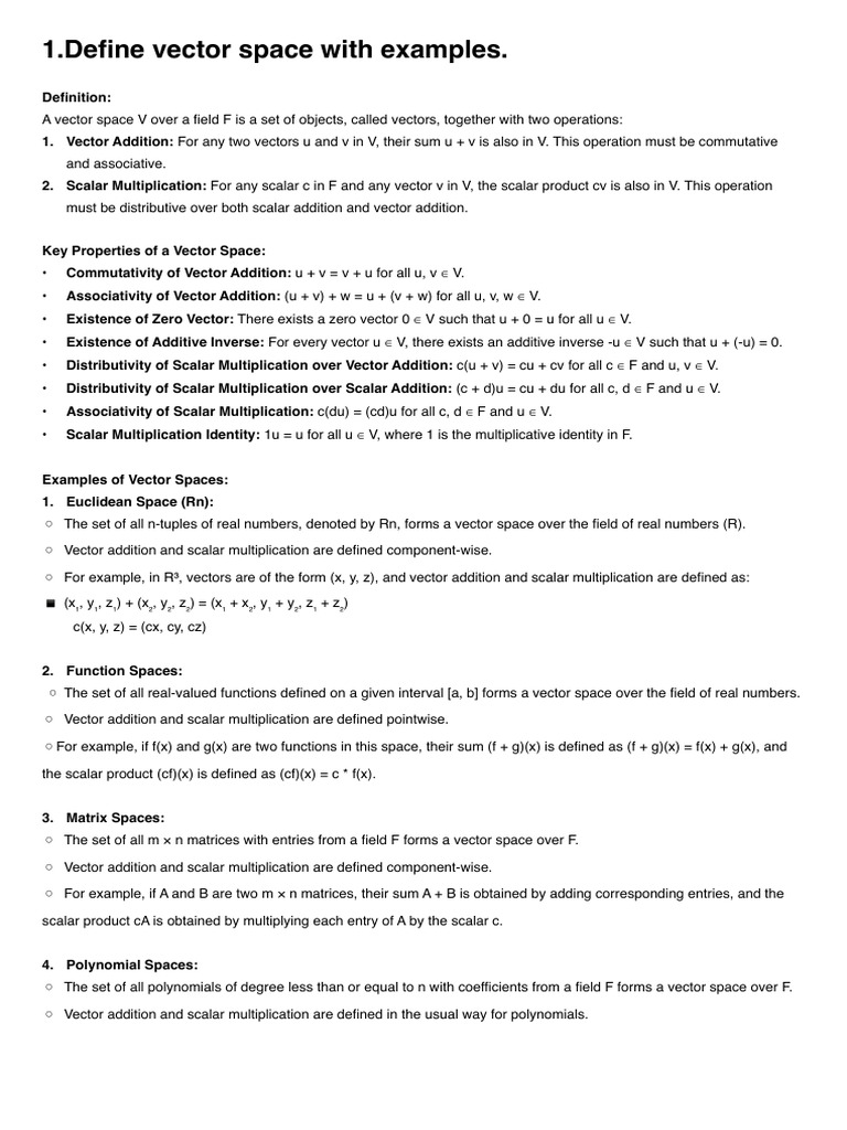 Linear Analysis | PDF | Eigenvalues And Eigenvectors | Vector Space
