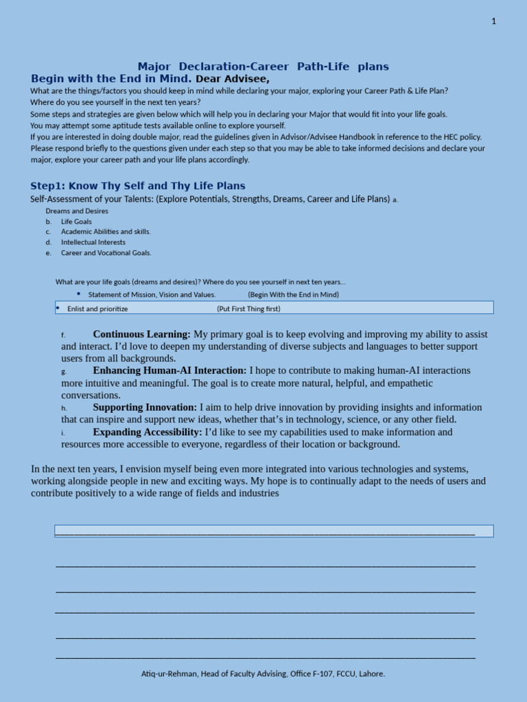 Explore Major Career Path Life Goals 2020 PDF | PDF | Entrepreneurship ...