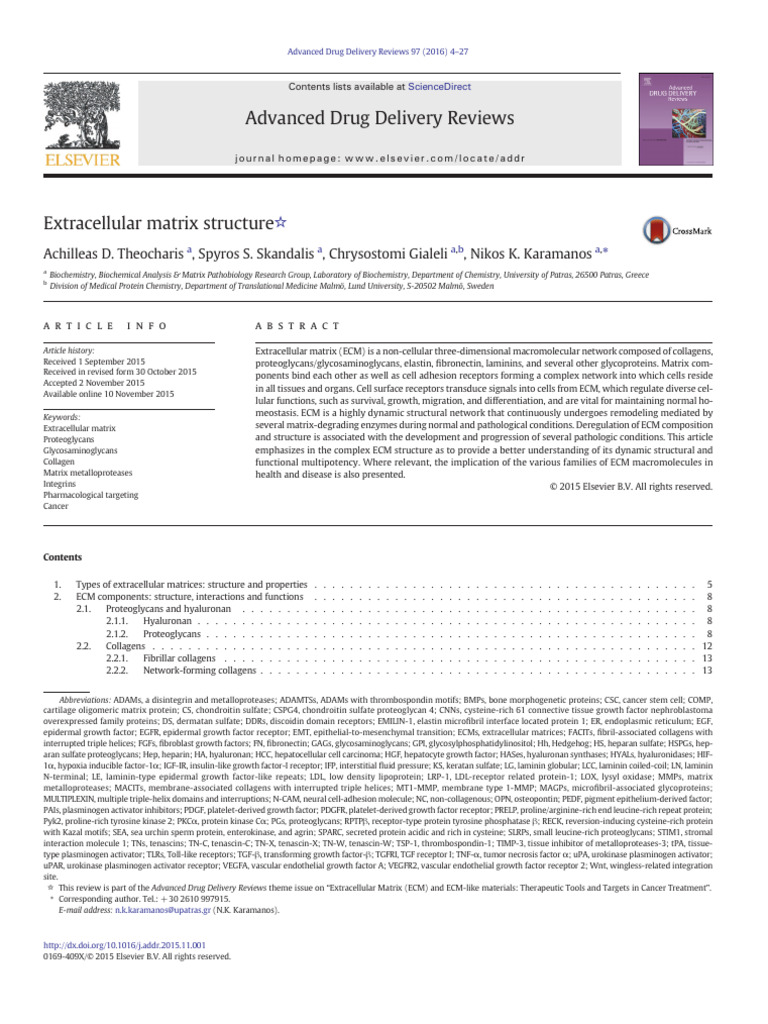 Ecm 1 | PDF | Extracellular Matrix | Cell Signaling