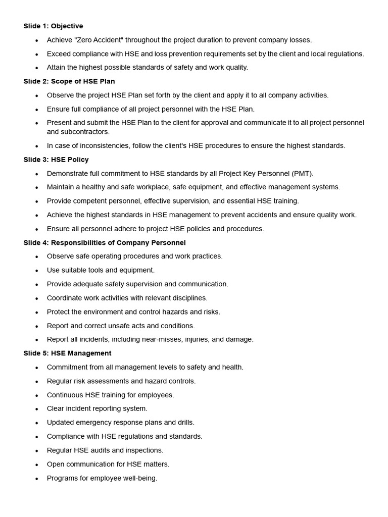 Umair Presentation | PDF | Occupational Safety And Health | Safety