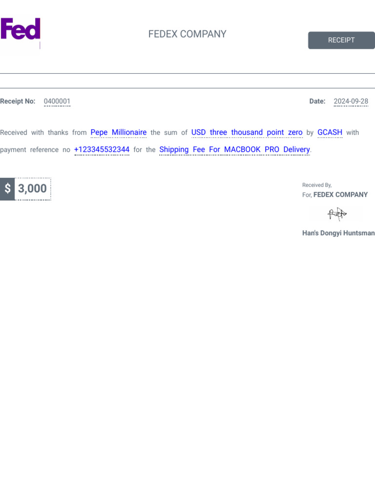 Receipt Maker | PDF