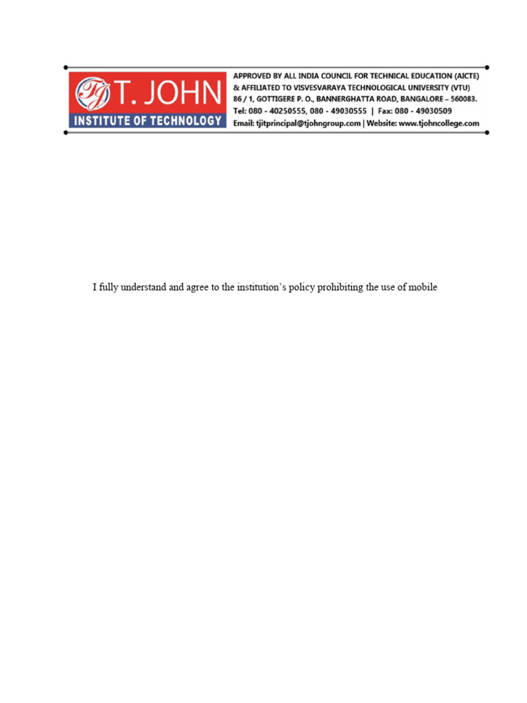 Mobile Phone Policy Compliance Affidavit | PDF
