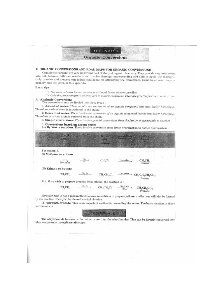 Organic Conversions | PDF