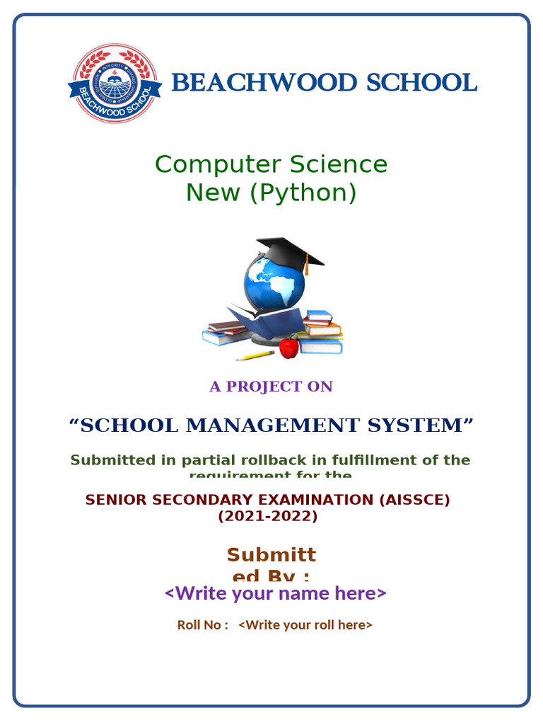 School Project for Class XII | PDF