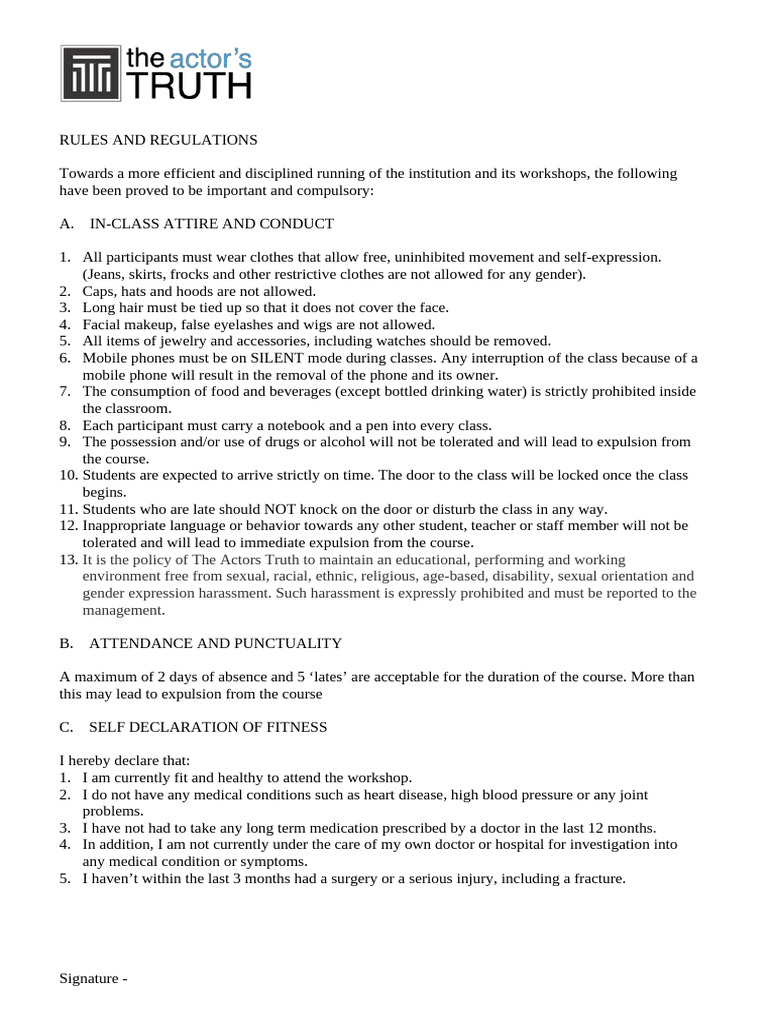 Student Self Declaration of Fitness | PDF | Harassment