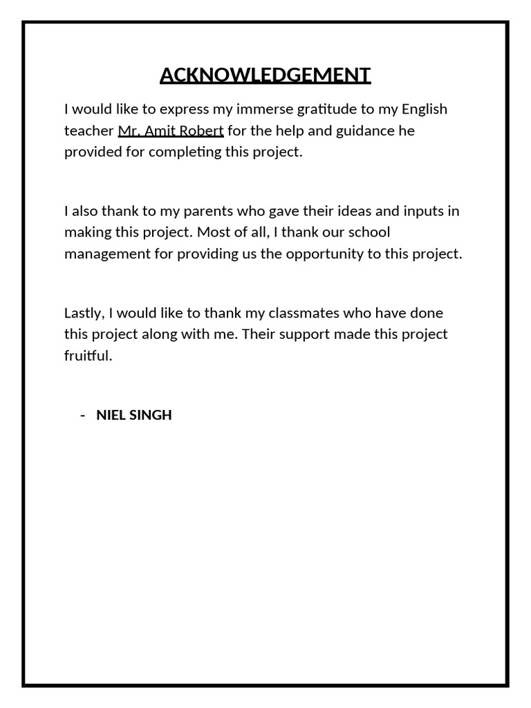 Acknowledgement Eng | PDF